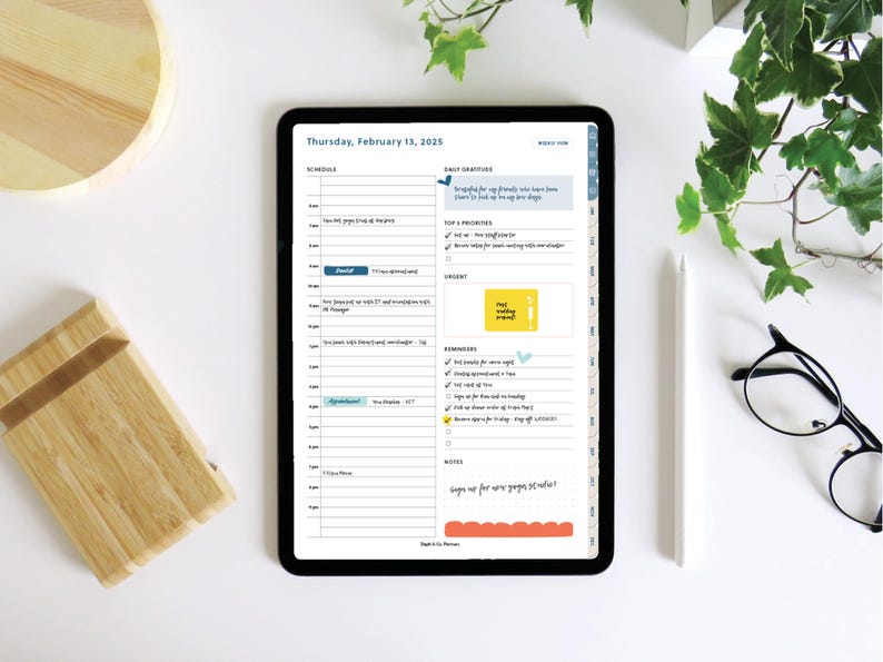 2025 Date Digital Planner Bundle: Hyperlinked Planners, Monthly Planner ...