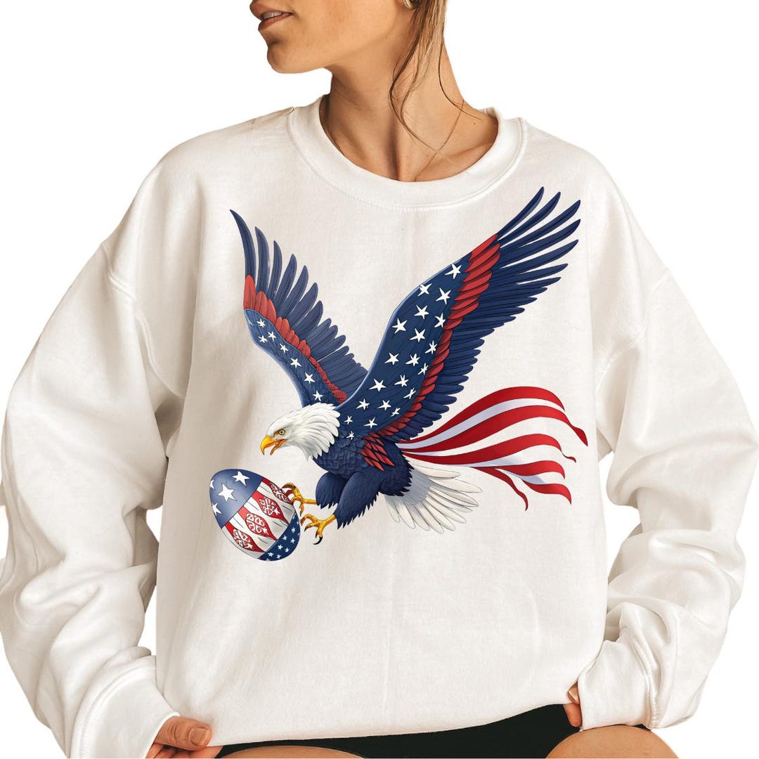 Bald Eagle Easter PNG | American Flag Eagle Holding Easter Egg | USA ...