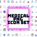 Medical PNG Icon Set, Healthcare Digital Clipart, Hospital Clip Art ...
