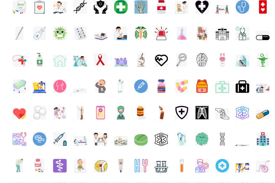 Medical PNG Icon Set, Healthcare Digital Clipart, Hospital Clip Art ...