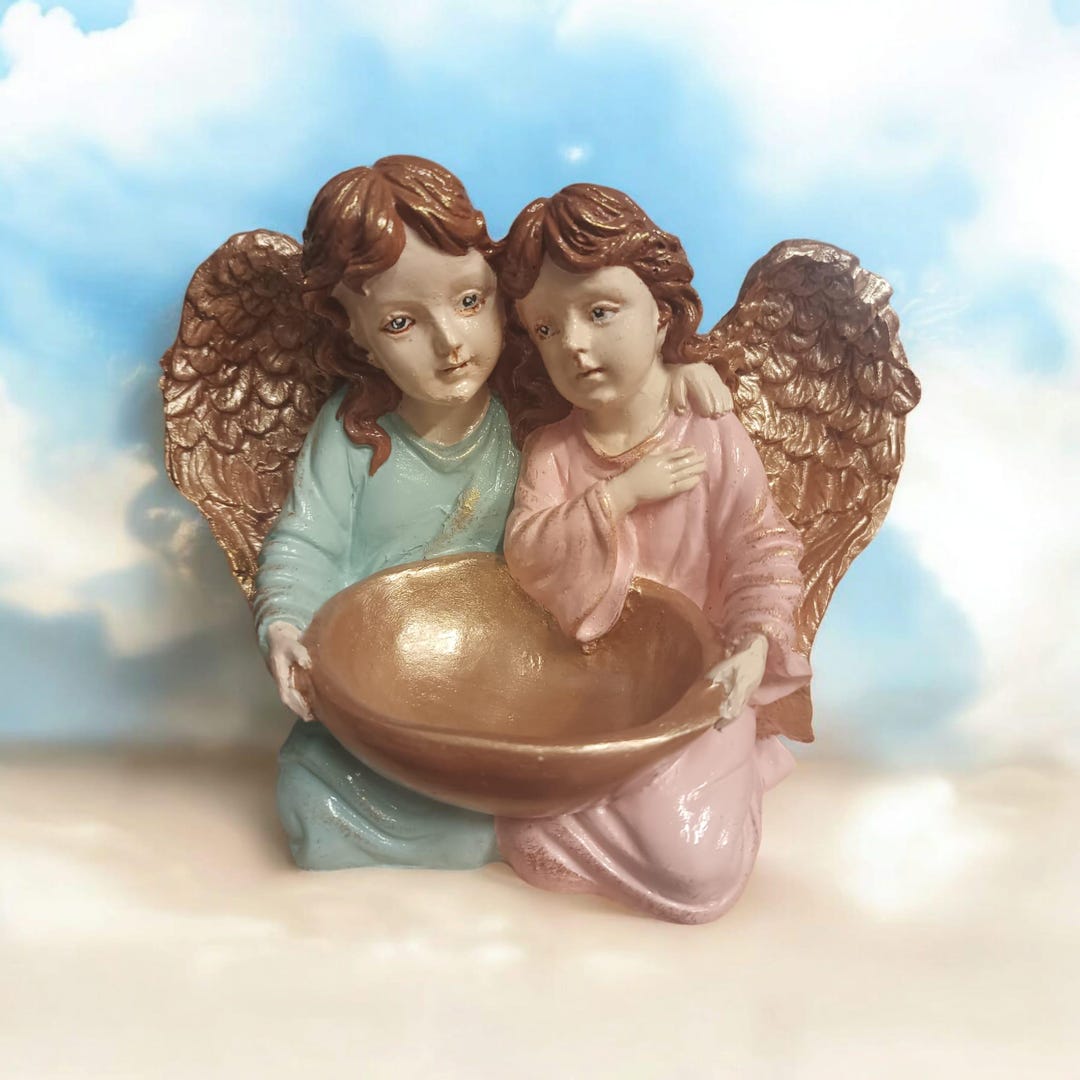 Decorative Couple Angel Statue,elegant Resin Statue, Special Design ...