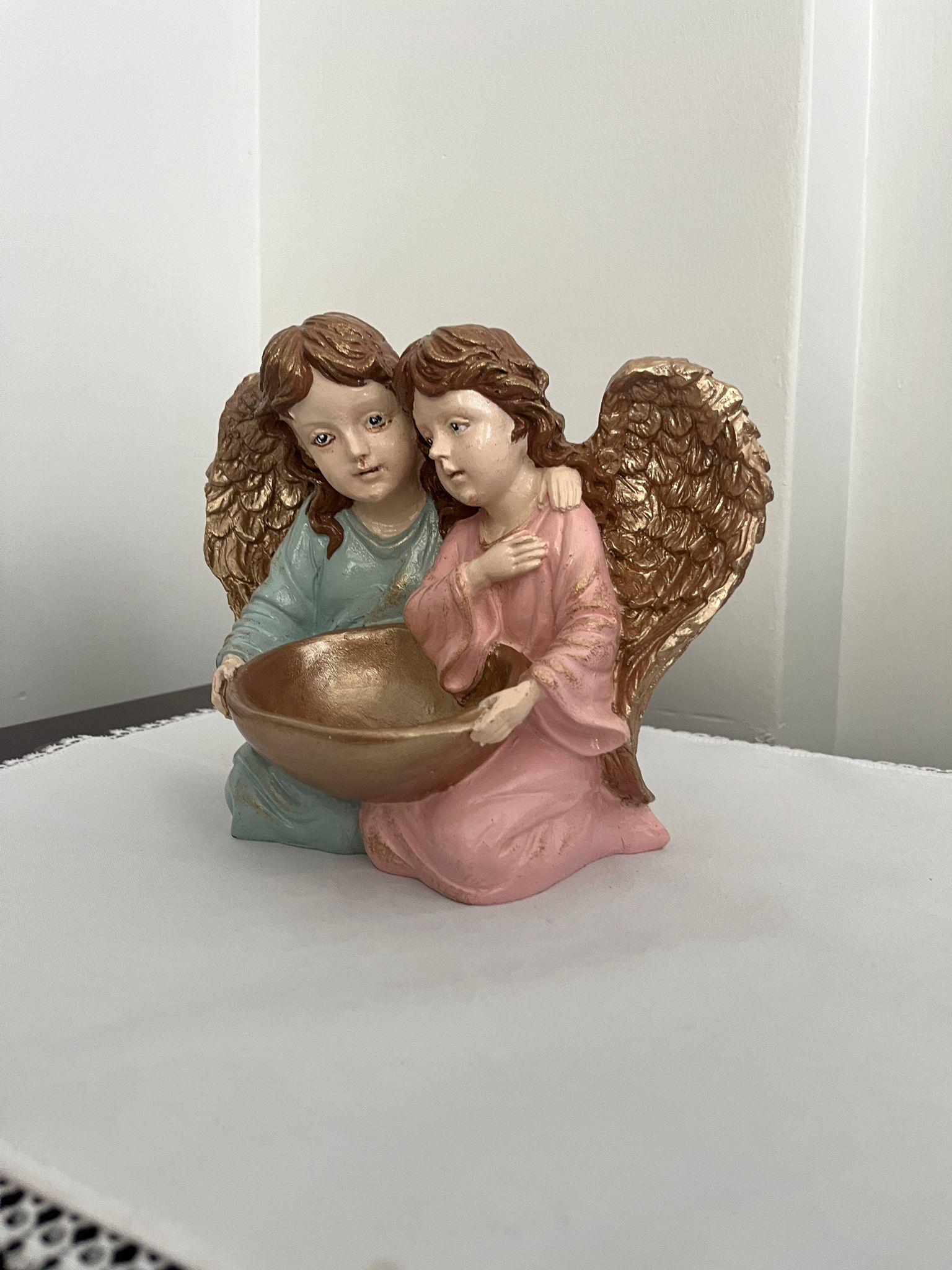 Decorative Couple Angel Statue,elegant Resin Statue, Special Design ...