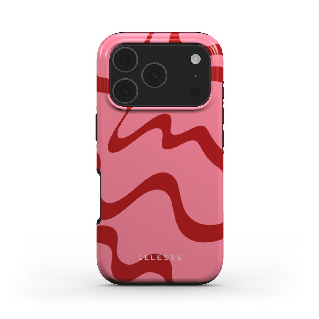 Poppy Magsafe Phone Case: Abstract Red Swirls - Etsy