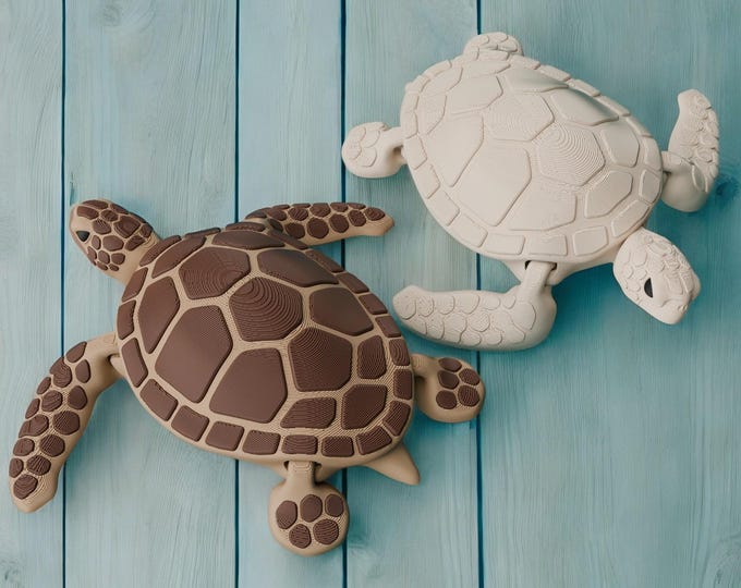 Articulated Sea Turtle STL Files for 3D Digital Prints - Etsy