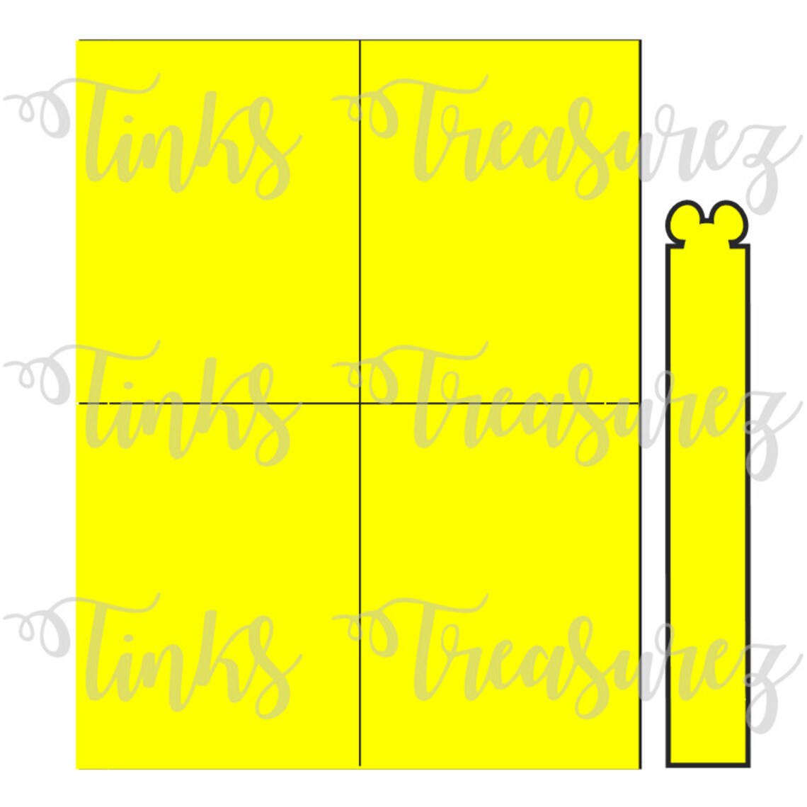 Waterfall With Flap SVG, Set of Mouse Shaped Flap Scrapbook Die SVG ...