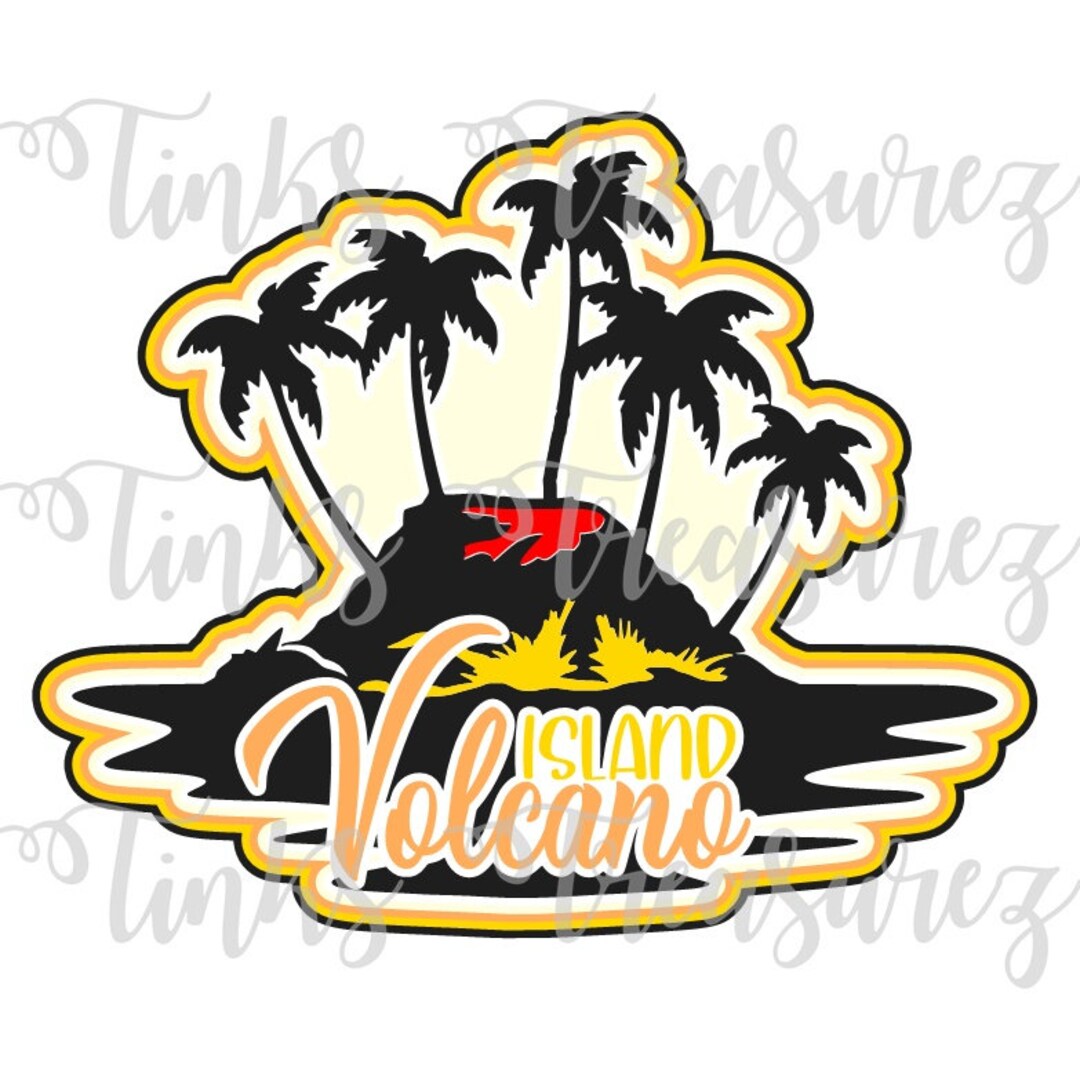 Island Volcano SVG, Aloha Hawaii Svg, Clipart, Island Svg, Beach Svg ...