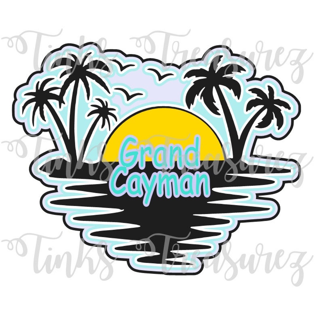 SVG Digital File, Grand Cayman Island SVG, PNG, Beach Svg, Vacation ...