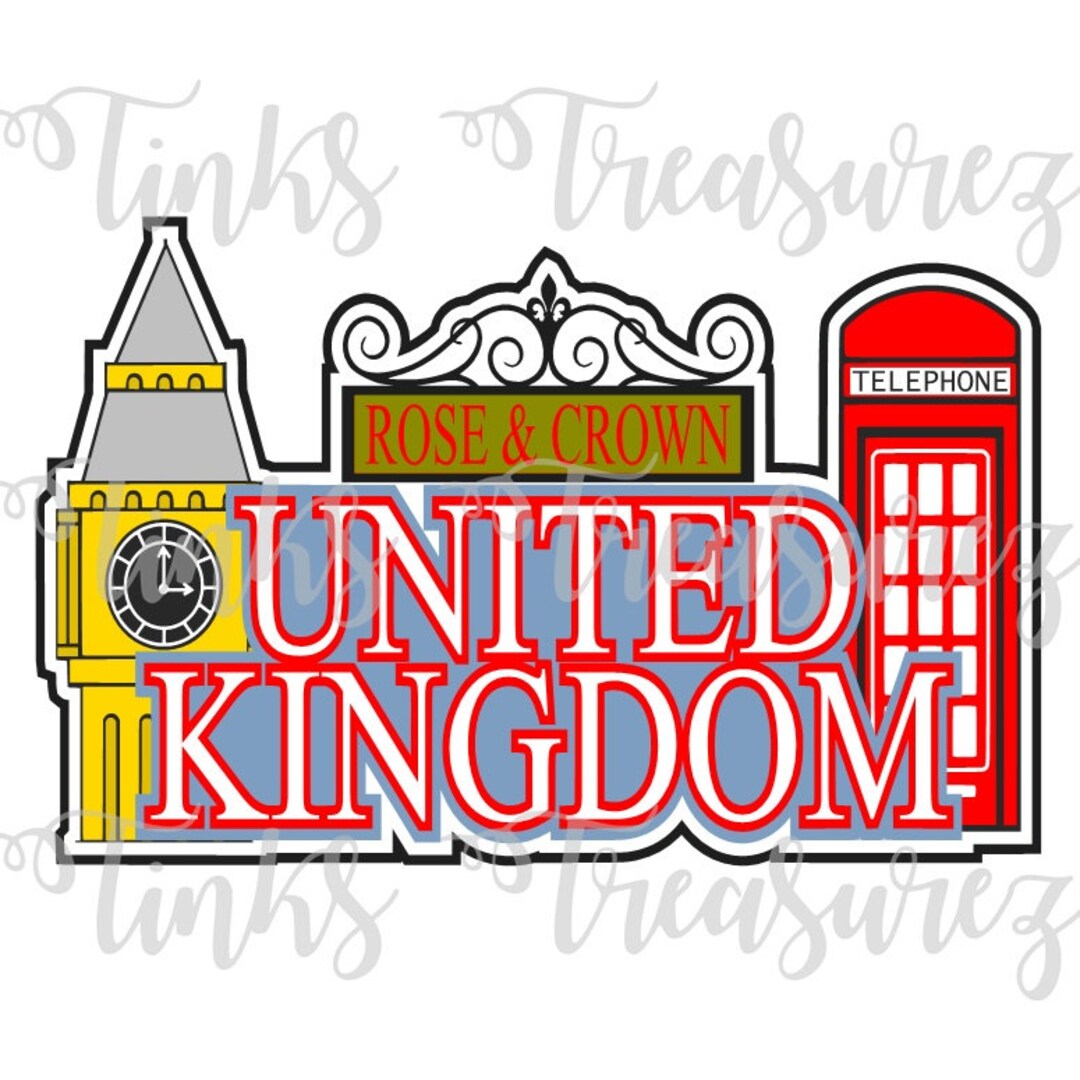 United Kingdom SVG Die Cut, Big Ben Svg, WDW Vacation, Cut File, World ...
