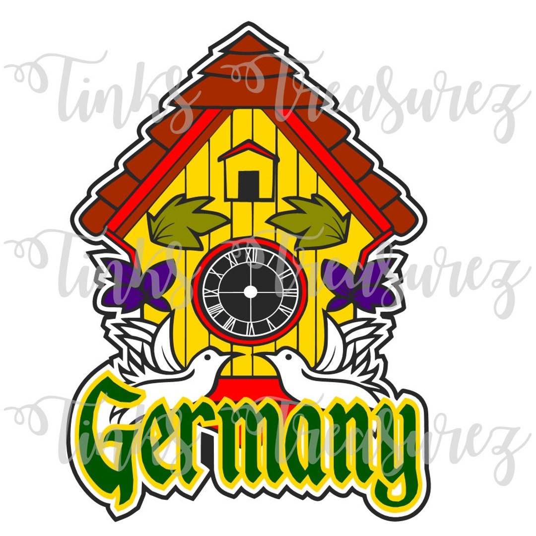 Germany SVG Die Cut, Cuckoo Clock, WDW Vacation, Cut File, Germany ...