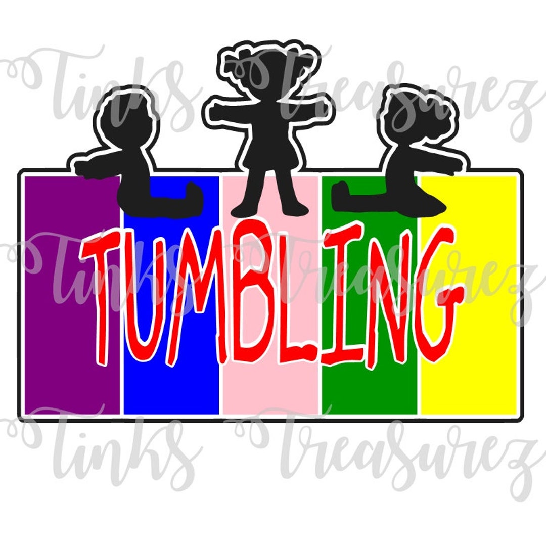 Kids Tumbling SVG, Cut File, Tumbling Svg, Scrapbook Pages, Die Cut ...
