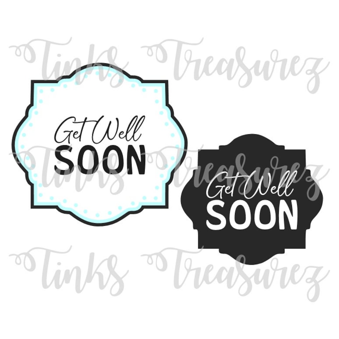 Get Well Soon SVG, Png, for Card Making, Sentiment, Layered, Fancy ...