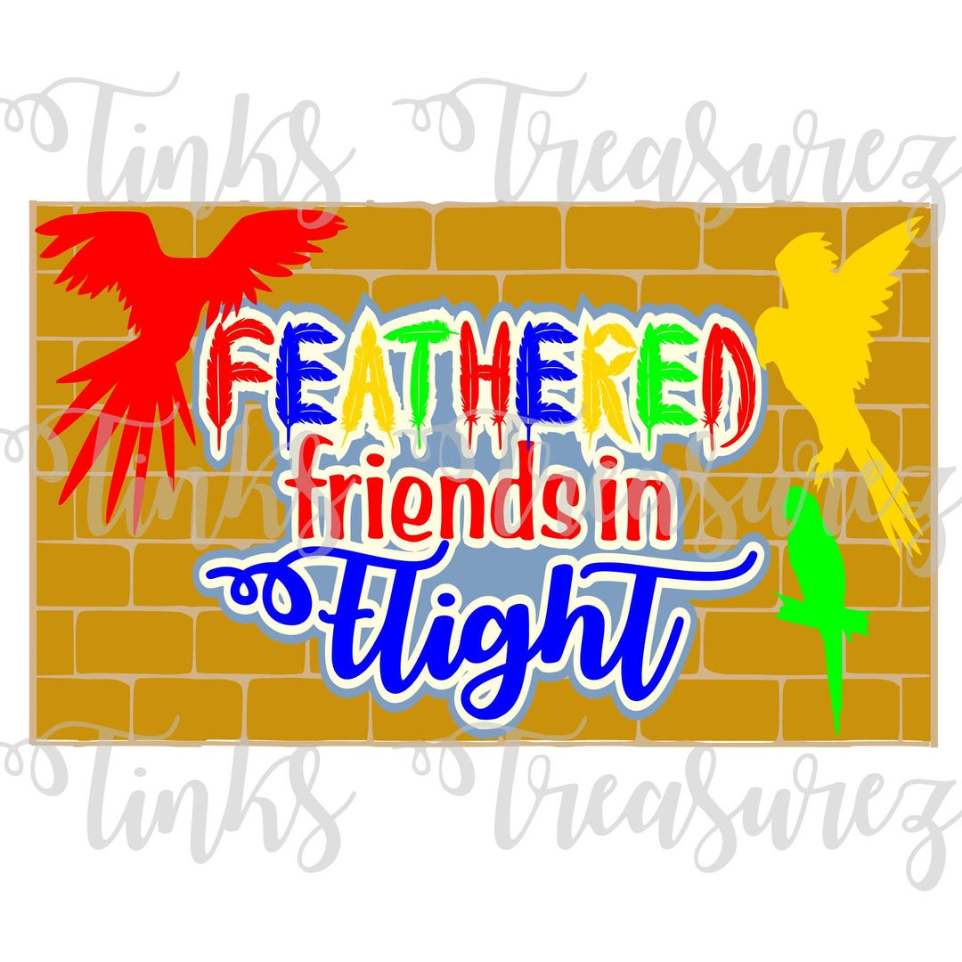 Digital SVG Die Cut, WDW Vacation, Bird Show, Character SVG, Feathered ...