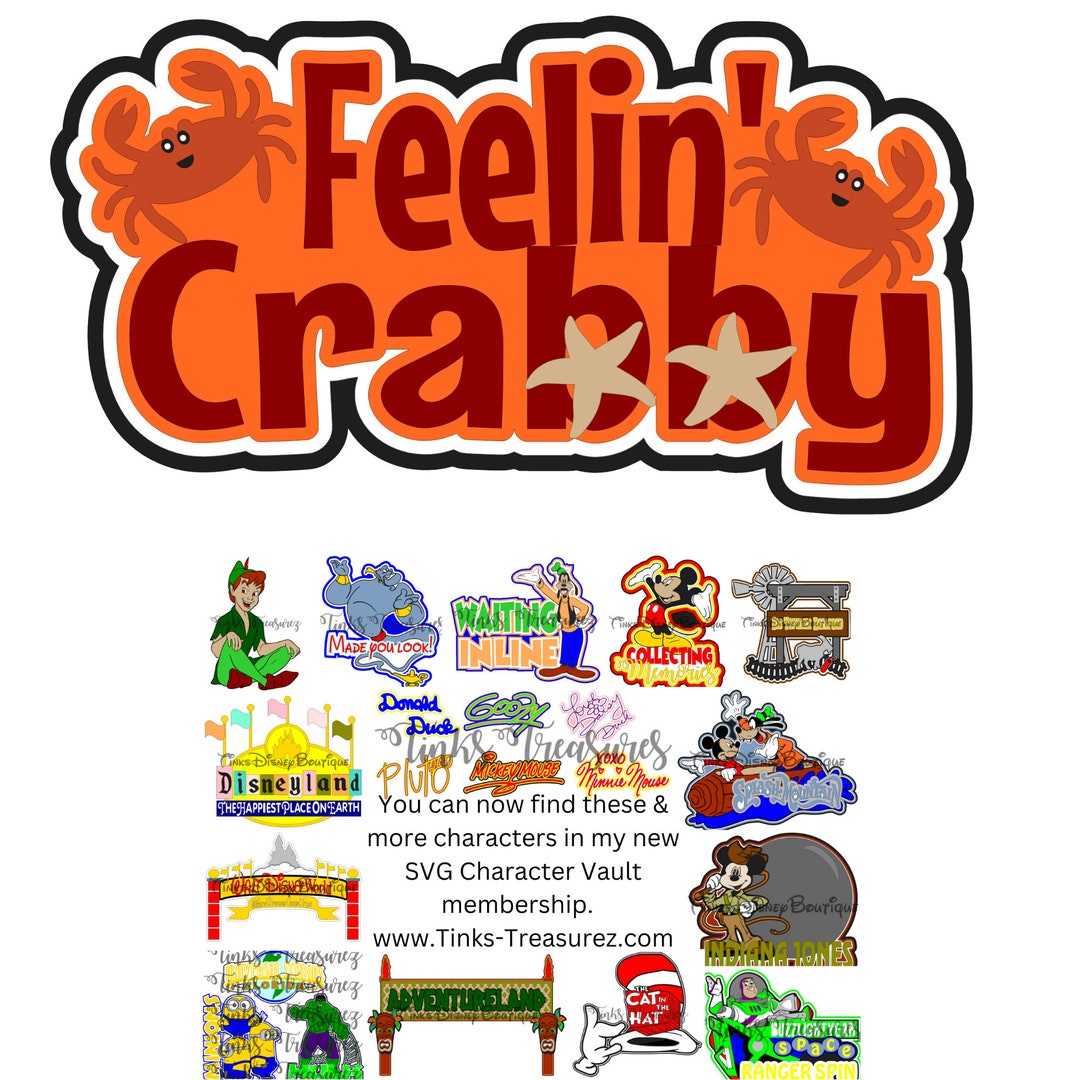 Vacation SVG Clipart Cruise Beach Feelin' Crabby - Etsy