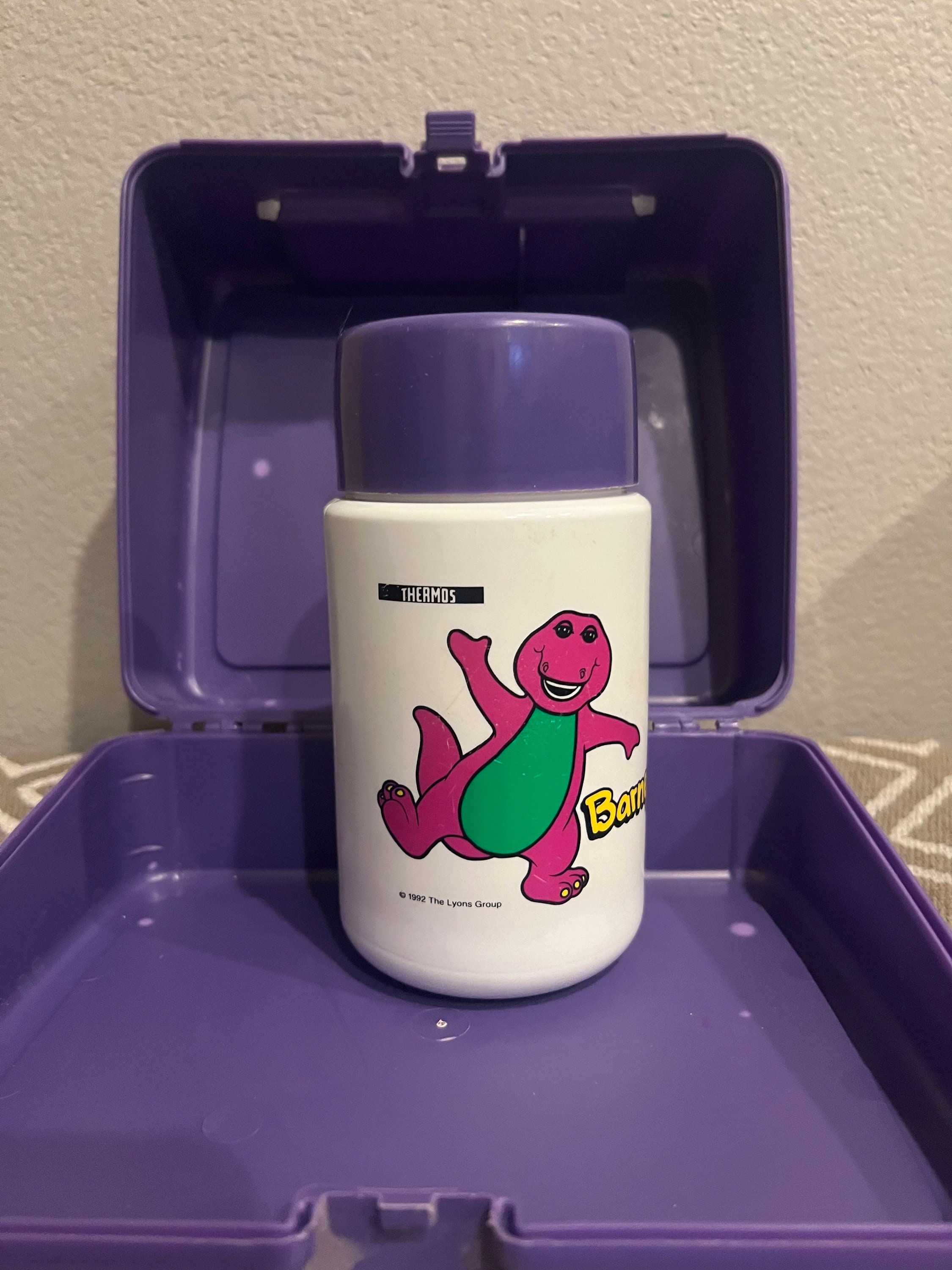90s Barney Lunchbox - Etsy