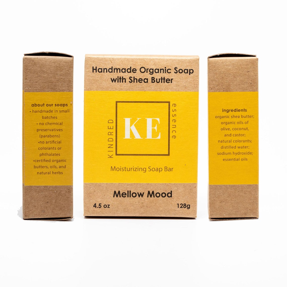 Mellow Mood Natural Organic Shea Butter Moisturizing Soap Bar | Etsy