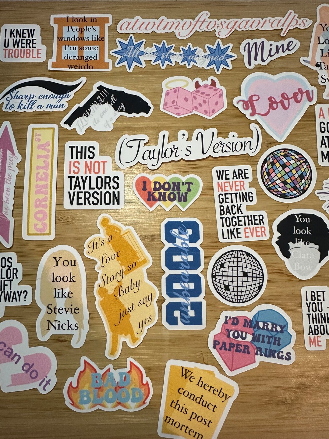 Mystery Taylor Swift Sticker Pack - Etsy
