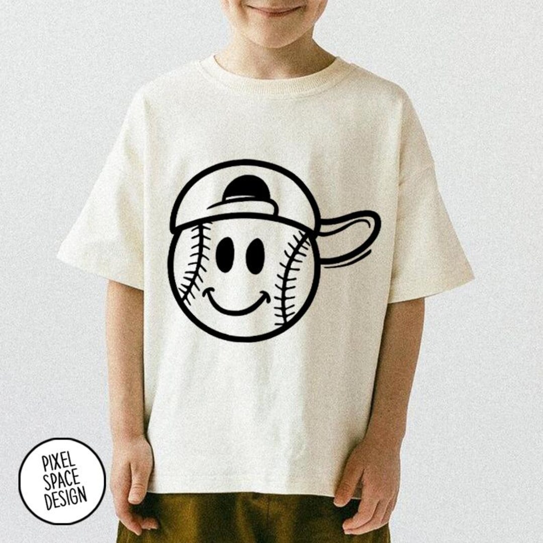 Baseball Smiley Face PNG: Sublimation Design (digital Download) - Etsy