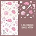 Girly Baseball Seamless Pattern: Floral Girl Design (digital Download ...