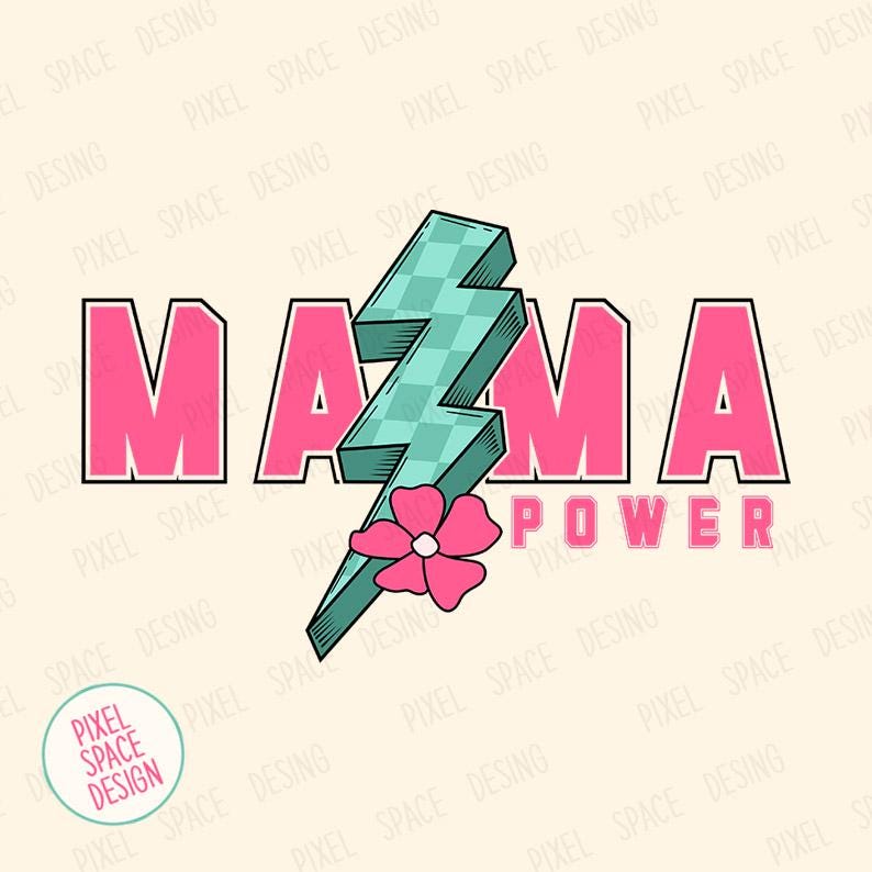 Mama Power PNG, Día de la Madre PNG, Rayo PNG, Diseño digital, Mama PNG ...