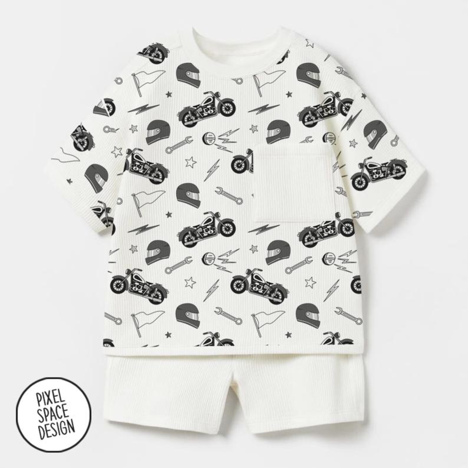 Motorcycle Seamless Pattern: Racer Design (digital Download) - Etsy