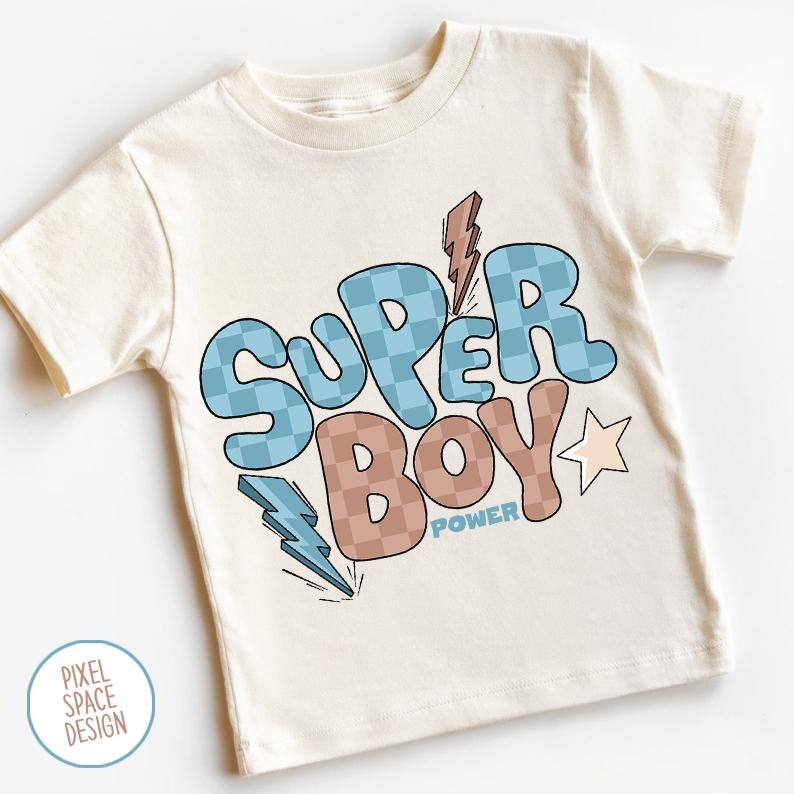 Super Boy Power PNG: Lightning & Checkered Design (digital Download - Etsy