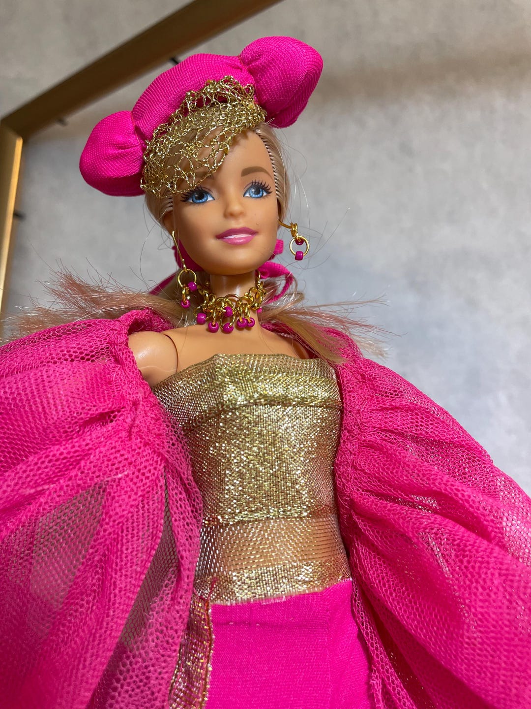 Fuchsia Pink Bullfighter Party Dress for 1/6 Doll - Etsy
