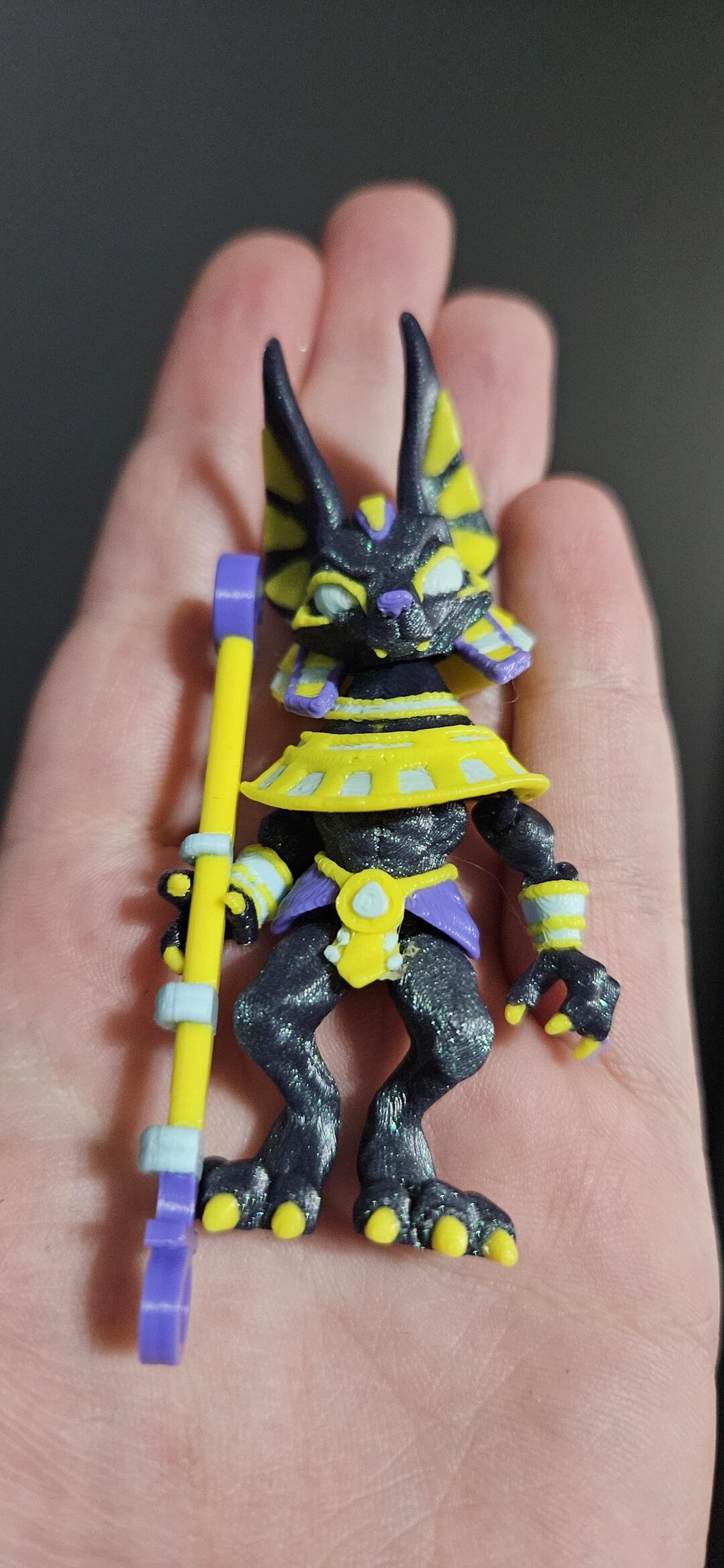 3D Printed Anubis With Staff - Etsy