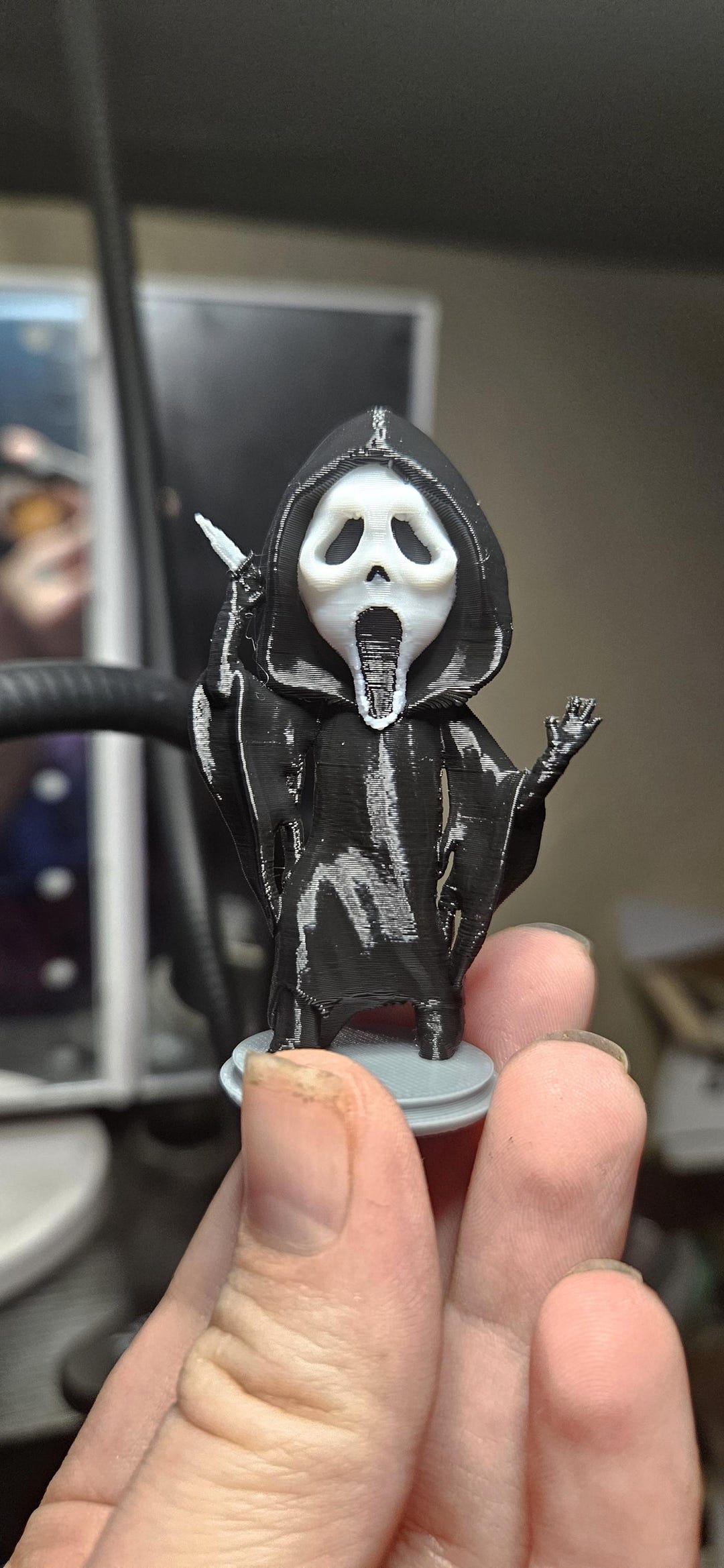 3D Printed Scream Ghostface Figurine 2.5in - Etsy