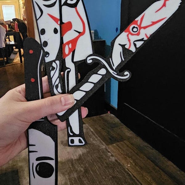 3d Printed Horror Character Knives - Etsy