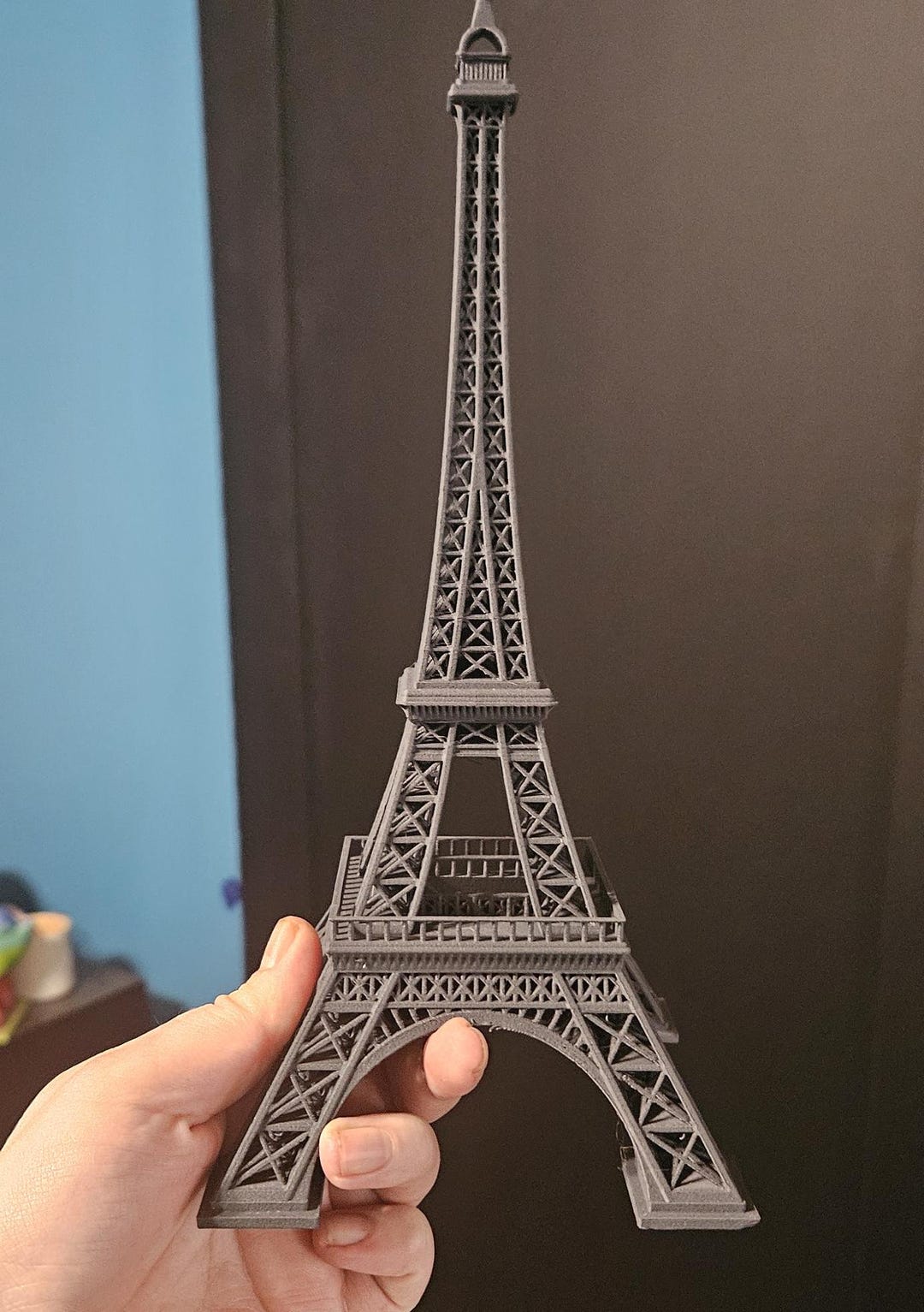 3D Printed Grey Eiffel Tower - Etsy