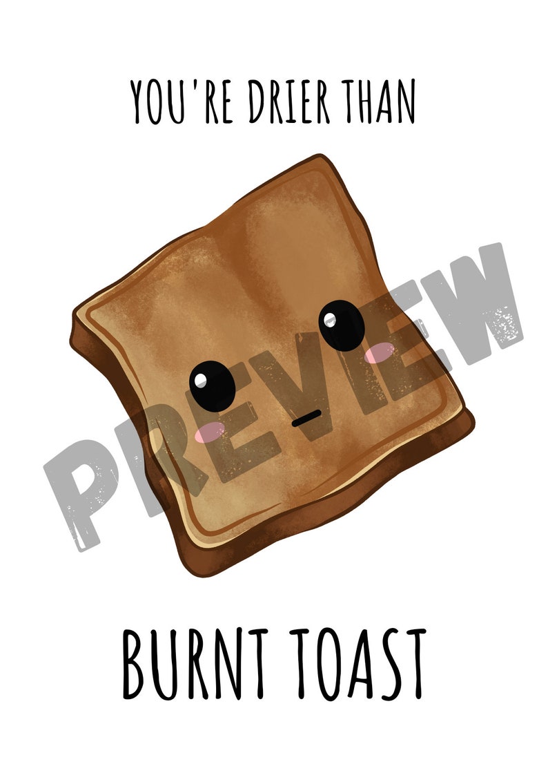 Funny Insult Greeting Card Cute & Sarcastic Diss-cards for Friends ...