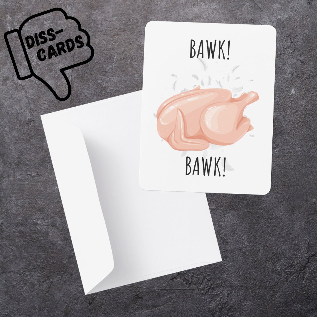 Funny Insult Greeting Card Cute & Sarcastic Diss-cards for Friends ...