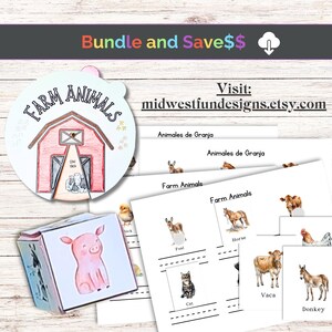 Montessori Farm Animal Movement Dice Activity for Preschool ...