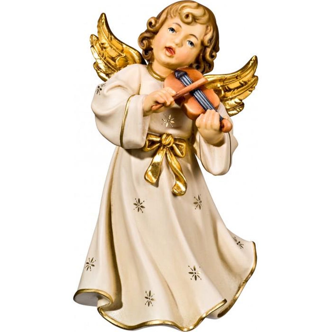 ANGEL SYMPHONY With Carved Wooden Violin - Etsy