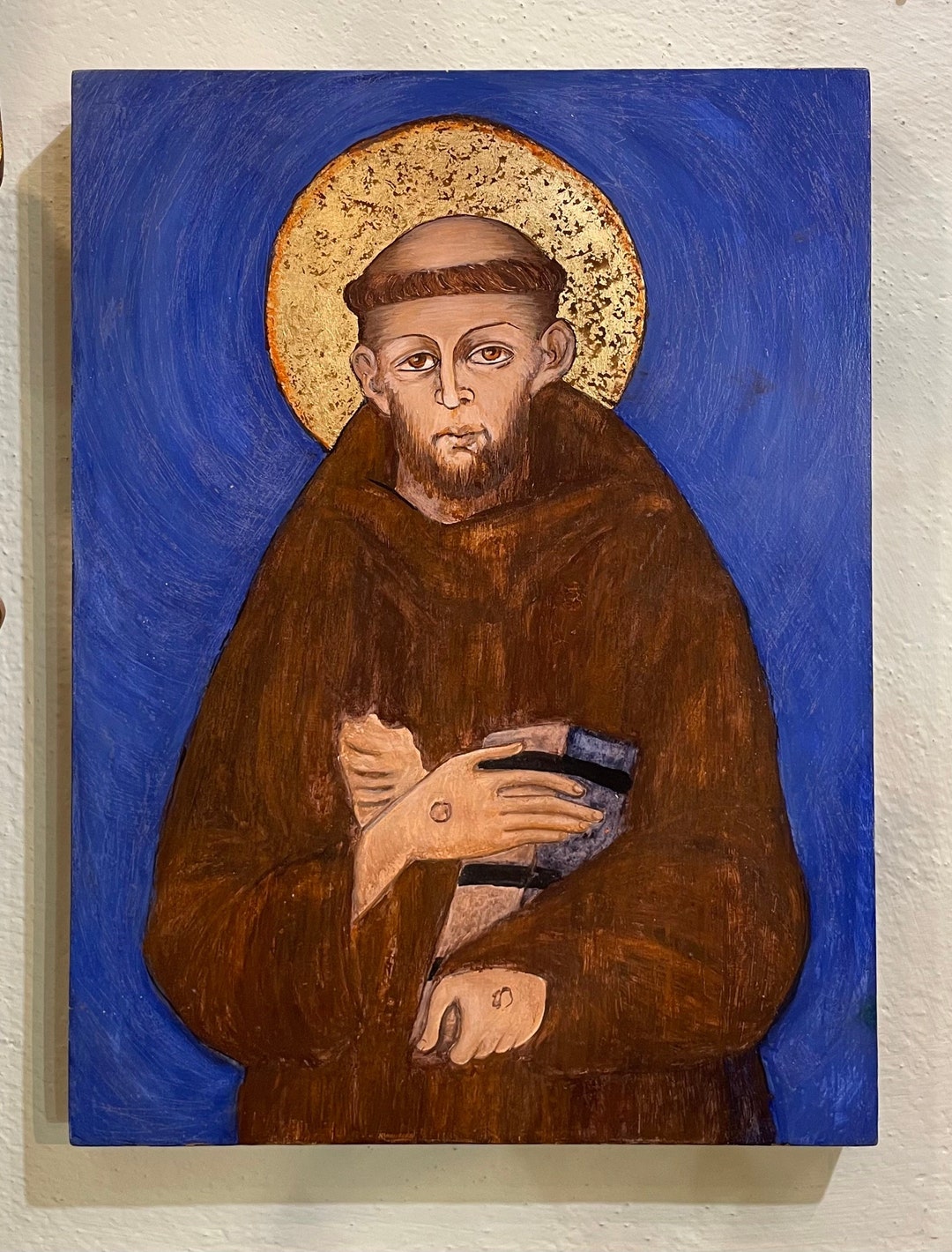 Sacred Icon SAN FRANCESCO D'ASSISI of Cimabue Painted on Wood - Etsy