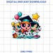 Powerpuff Girls Graduation PNG, 2025 Cap and Gown Clipart, Preschool ...