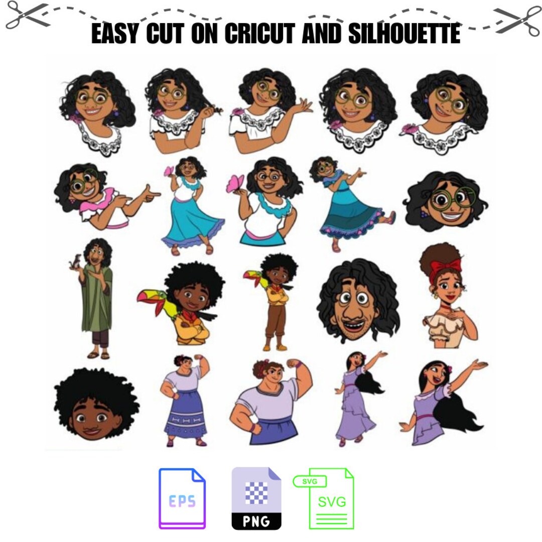 Encanto Clipart PNG, Encanto Svg Bundle, Casita Maribel Manuela Encanto ...