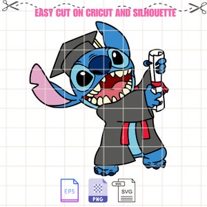 Graduate Stitch Svg, Graduation Svg, School Svg, Kawaii Svg, Cricut ...
