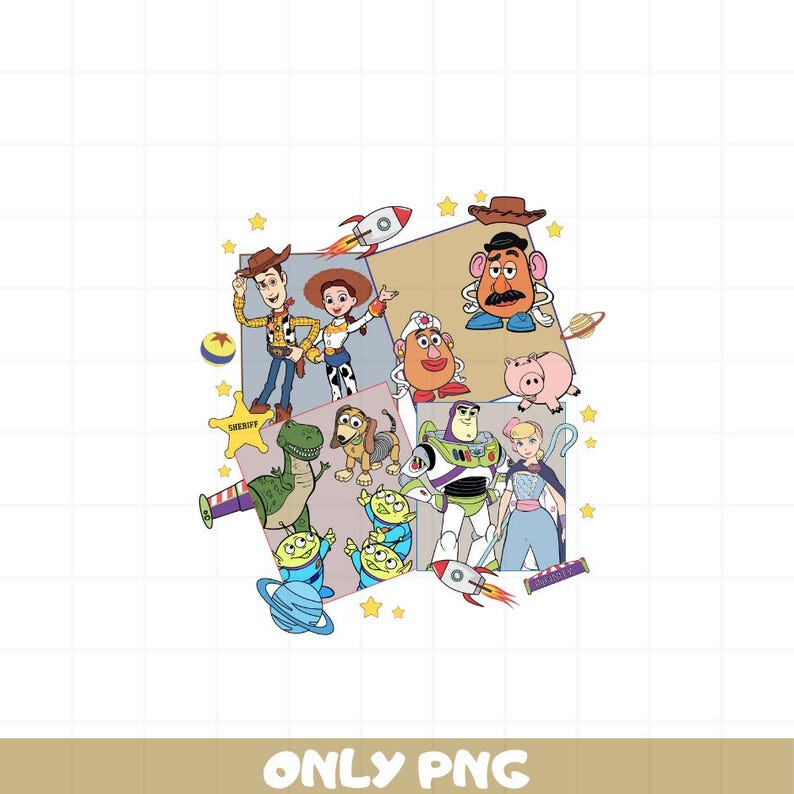 Toy Story Png Print, Woody Png Files for Cricut, Jessie Png, Toy Story ...