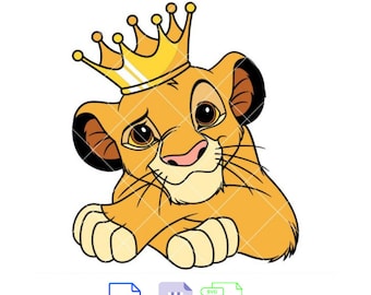 Simba Crown Svg, Lion King Svg, Hakuna Matata Svg, Kawaii Svg, Cricut ...
