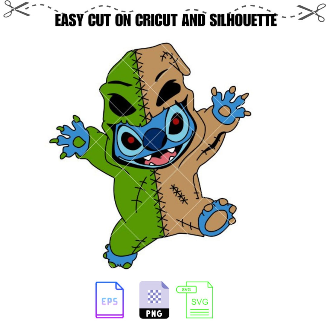 Oogie Boogie Stitch Svg, Halloween Svg, Spooky Season Svg, Kawaii Svg ...