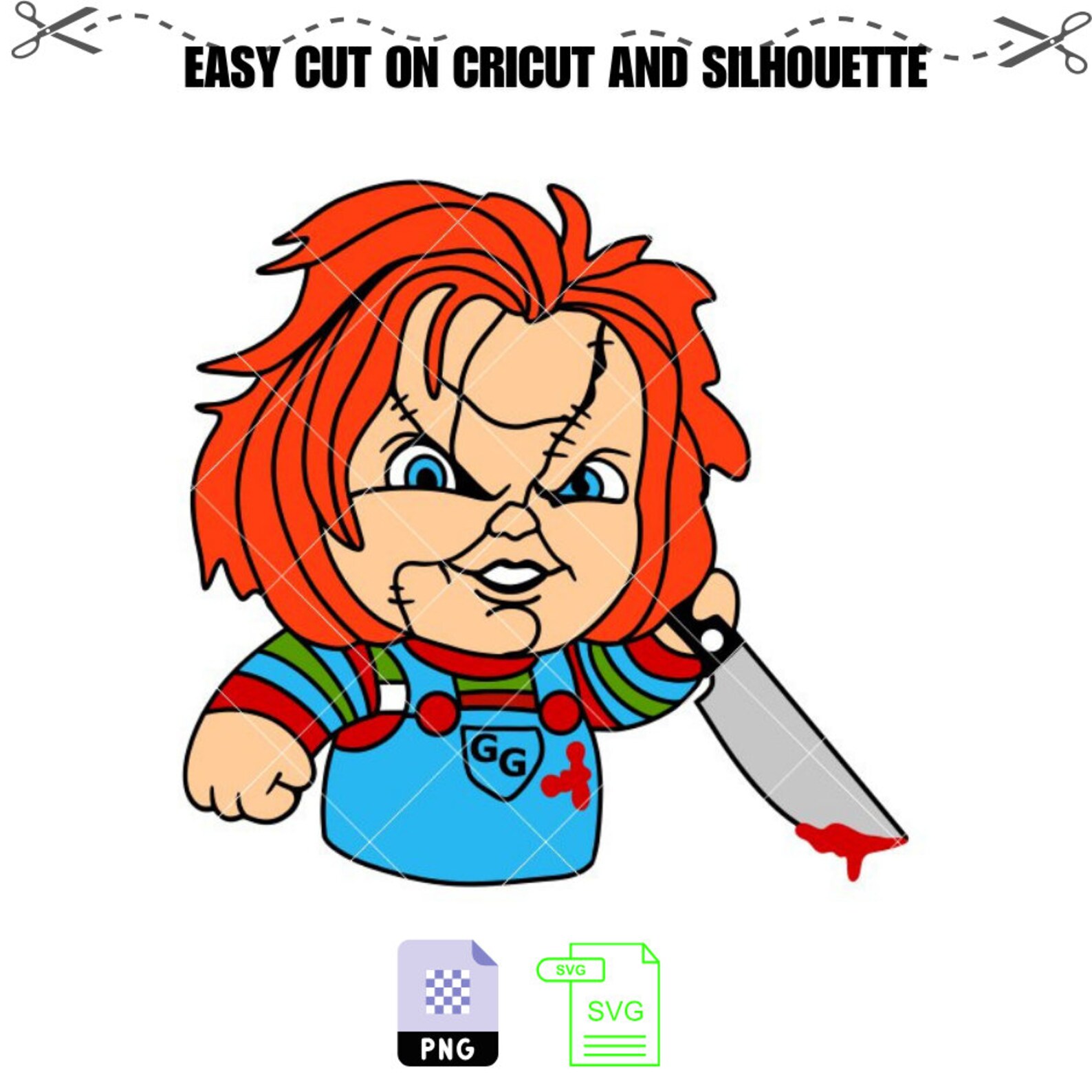 Chucky Svg, Halloween Svg, Spooky Season Svg, Trick or Treat Svg ...