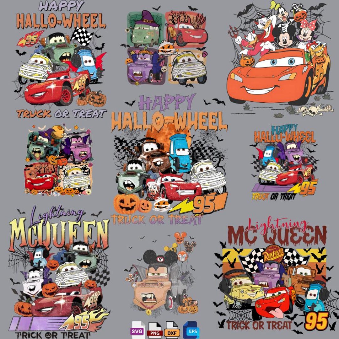 Happy Halloween Cars Png Bundle, Spooky Vibes, Halloween Masquerade ...