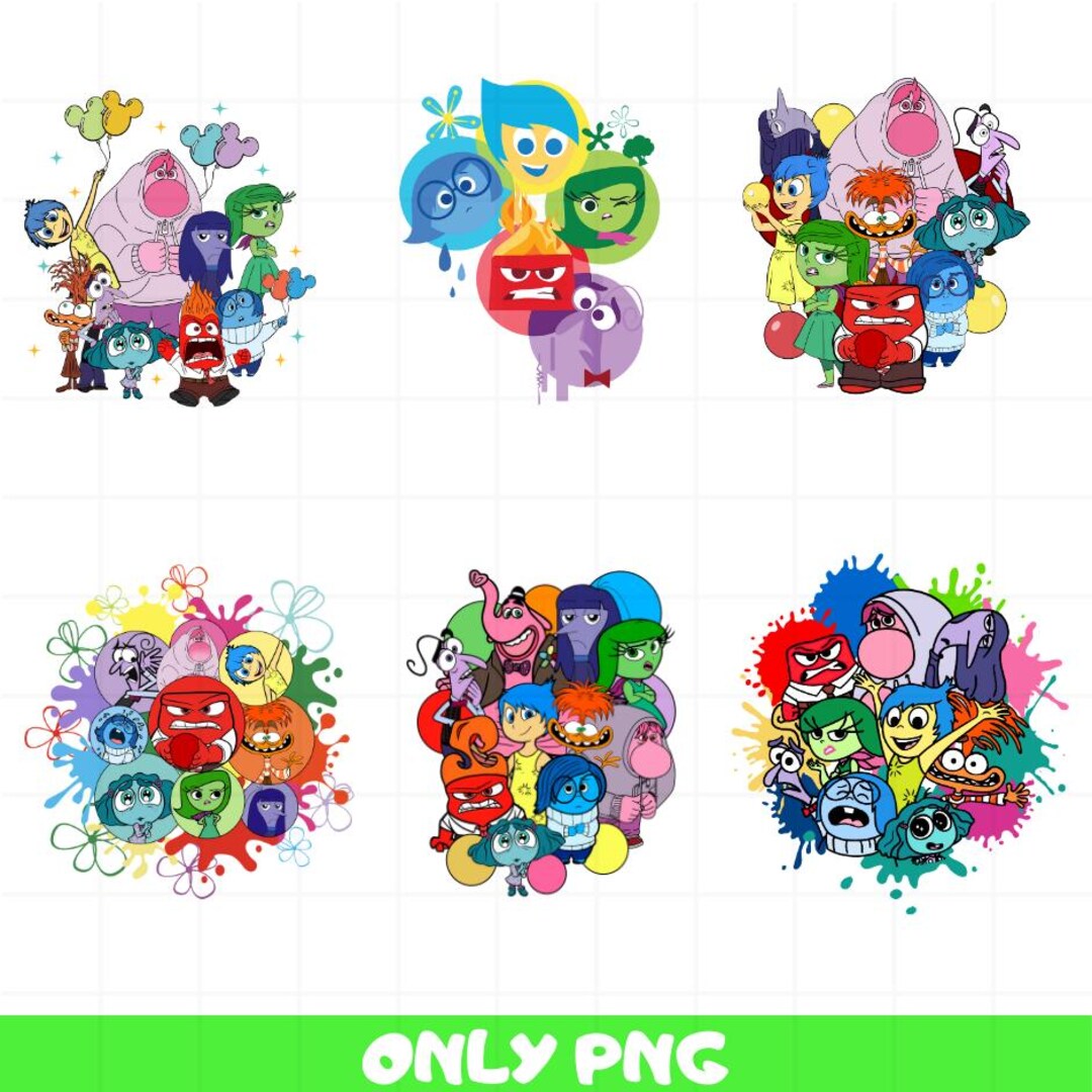 Inside Out PNG, Inside Out 2 Clipart Bundle, Inside Out 2 Download ...