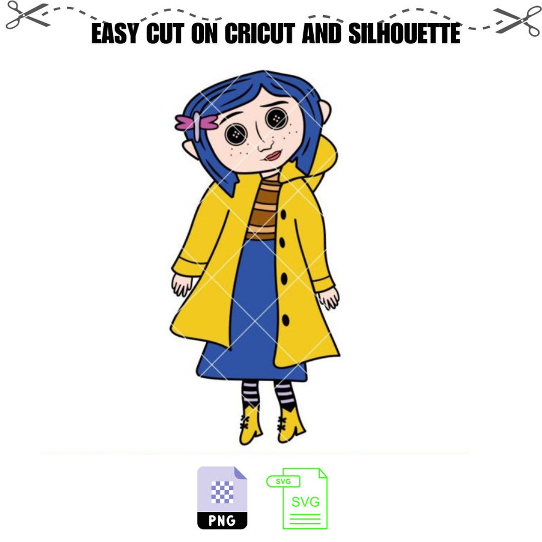 Coraline Svg, Coraline Button Eyes Svg, Halloween Svg, Horror Svg ...