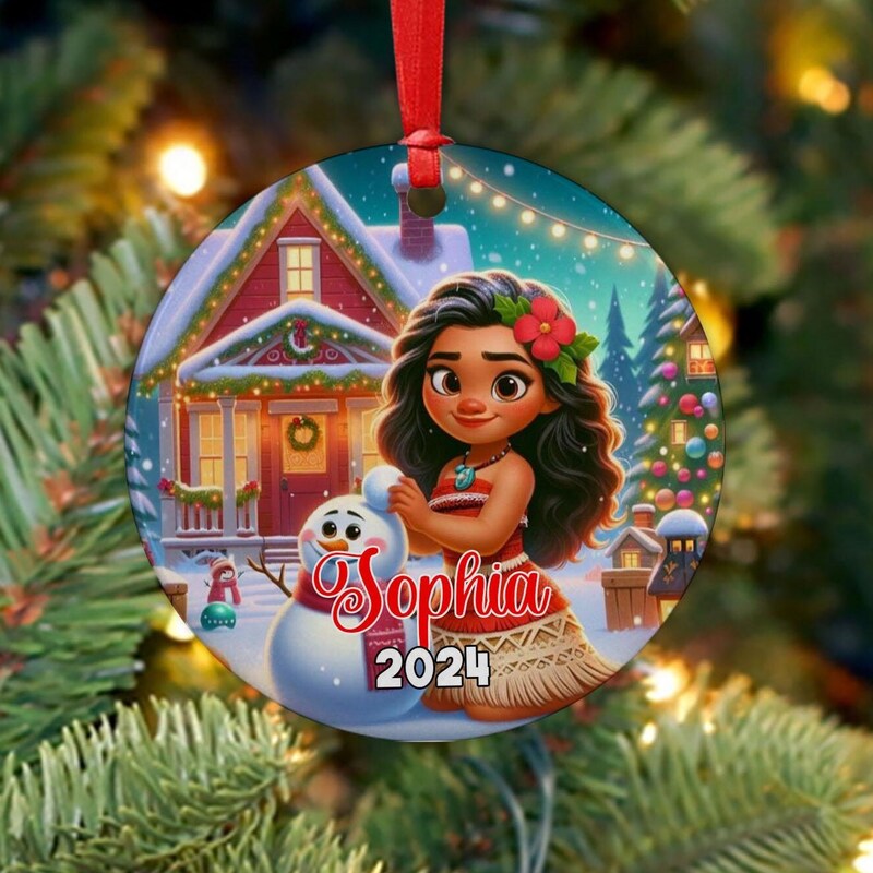 Moana Christmas Ornaments - Etsy