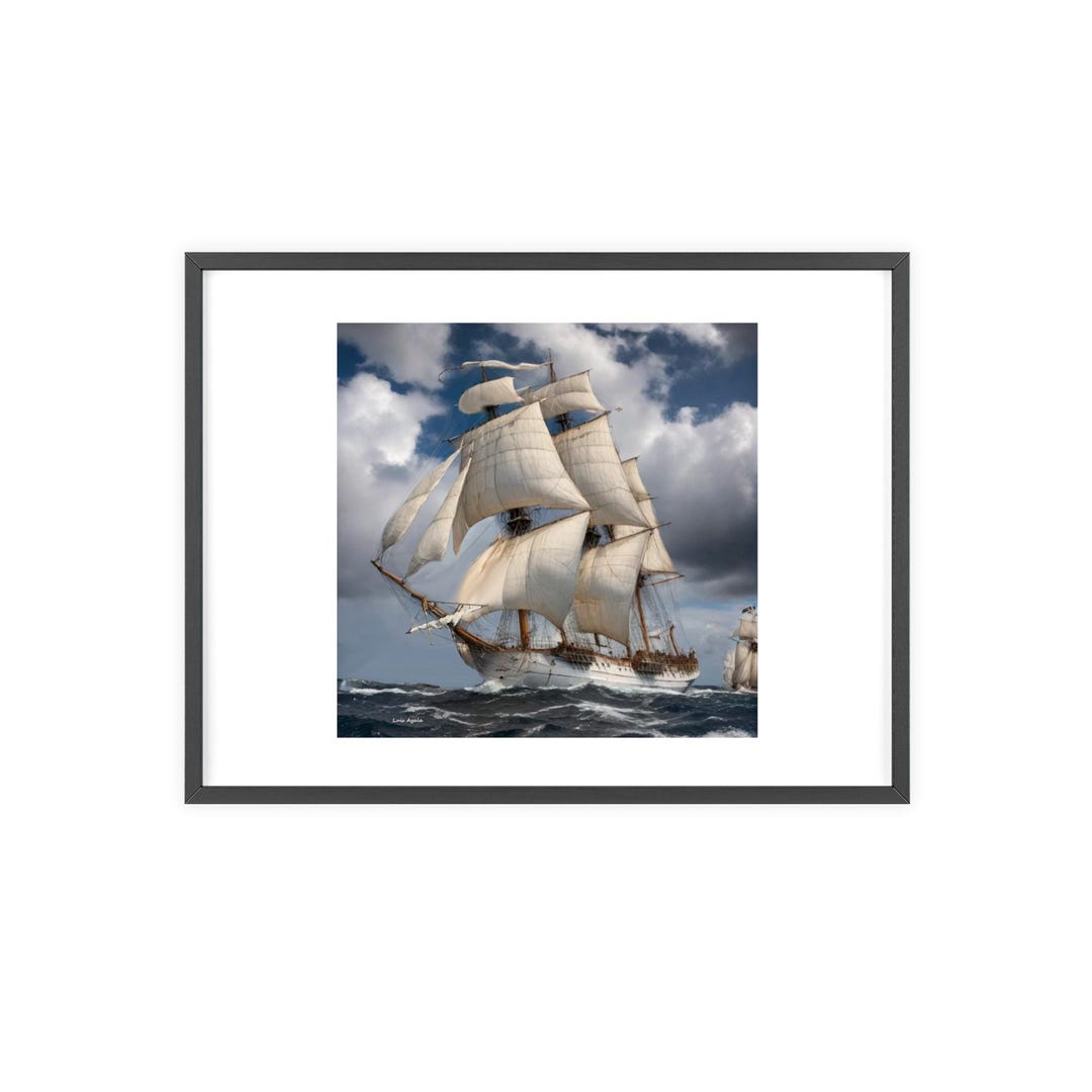 USS Virginia With Wooden Frame - Etsy