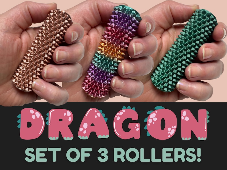 Rainbow Spiky Sensory Roller: Fidget Toy for Focus & Grounding - Etsy