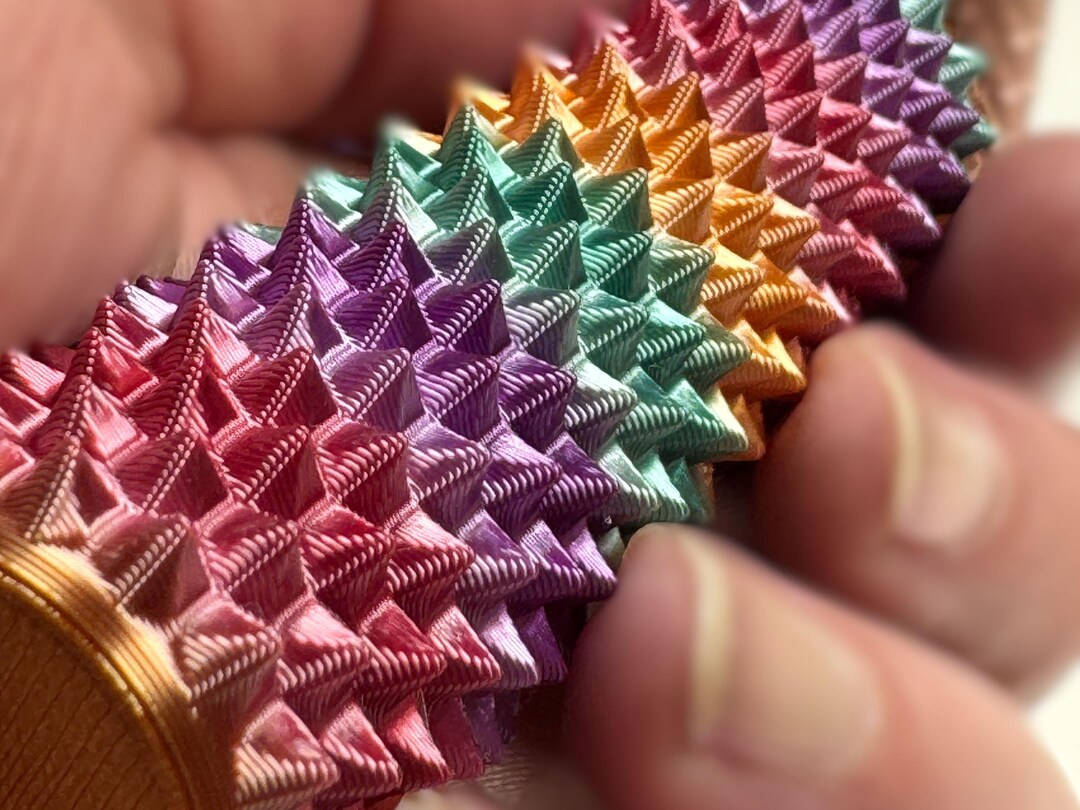 Rainbow Spiky Sensory Roller: Fidget Toy for Focus & Grounding - Etsy