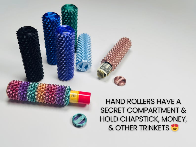 Rainbow Spiky Sensory Roller: Fidget Toy for Focus & Grounding - Etsy